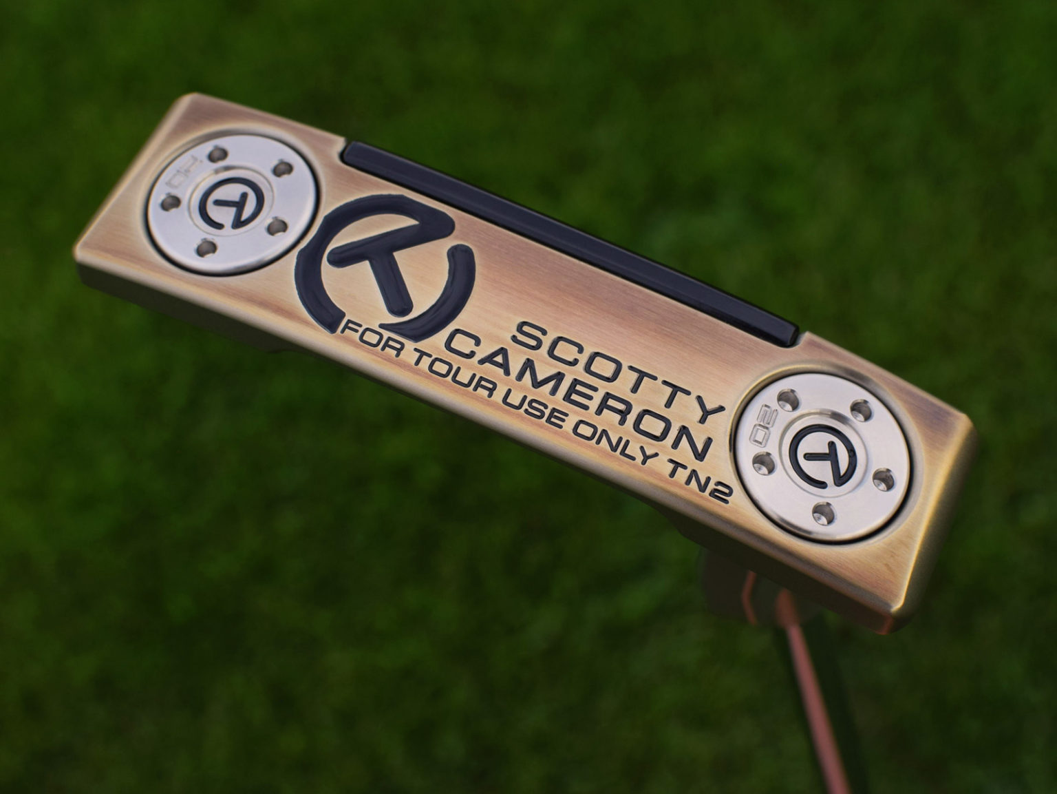 Scotty Cameron Tour Only Chromatic Bronze w/ Black GSS inlay TN2 ...