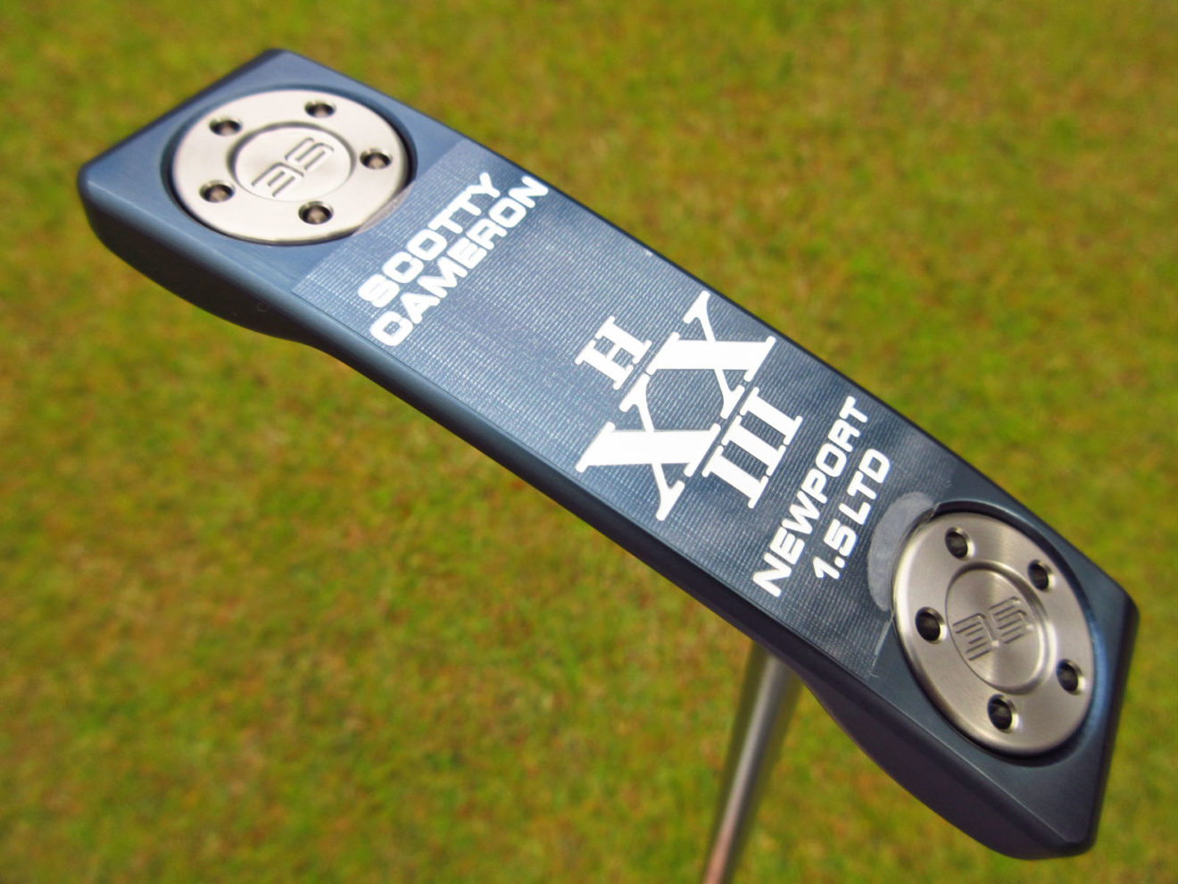 Scotty Cameron 2023 Holiday Limited Release H23 XXIII Newport 1.5 Mystic Blue w/ "Silver Frost ...