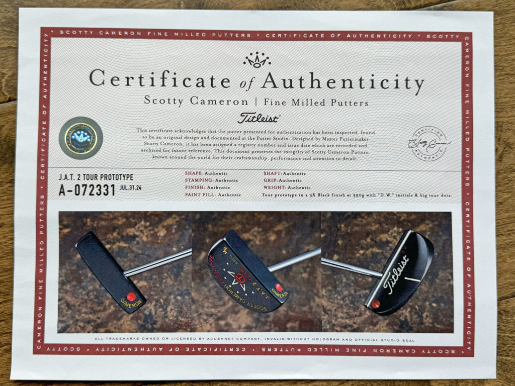 Scotty Cameron Tour Only 3x Black JAT 2 Centershaft Circle T 350G w ...